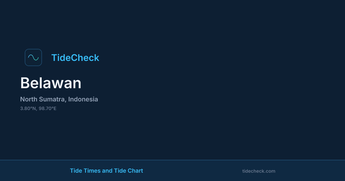 Belawan Tide Times Today — May 27, 2026 | TideCheck