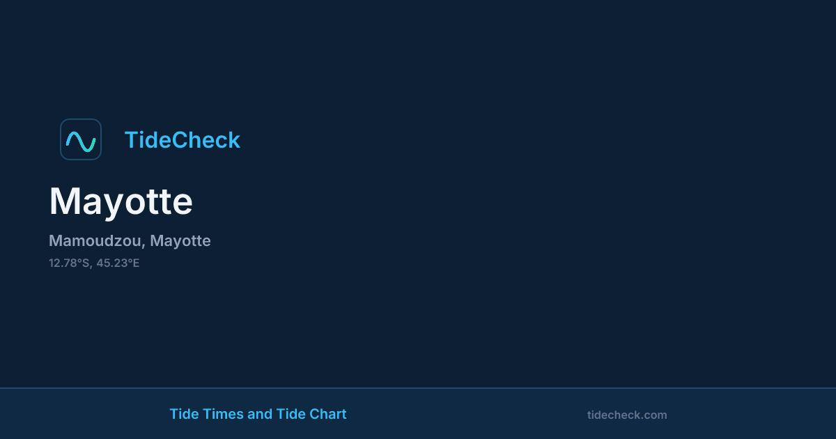 Mayotte Tide Times Today — Jun 23, 2026 | TideCheck