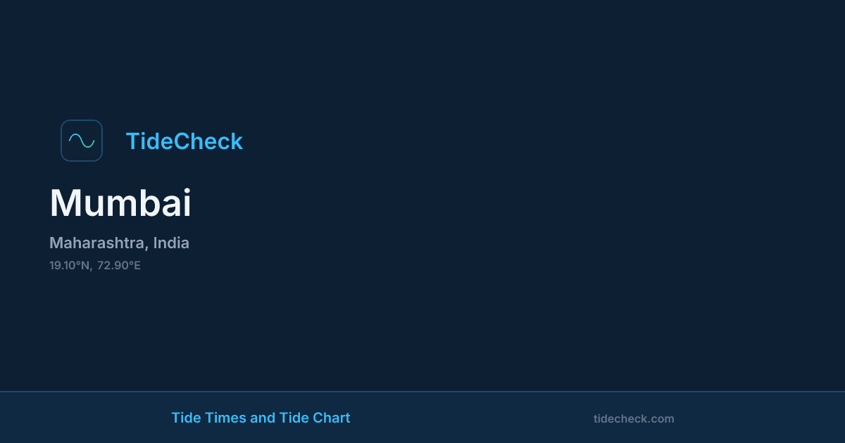 Mumbai Tide Times & Tide Chart | TideCheck